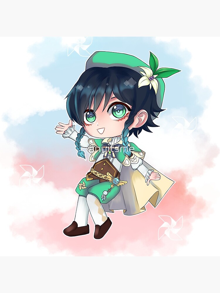 "Venti Chibi Genshin Impact " Photographic Print by anyitsme | Redbubble
