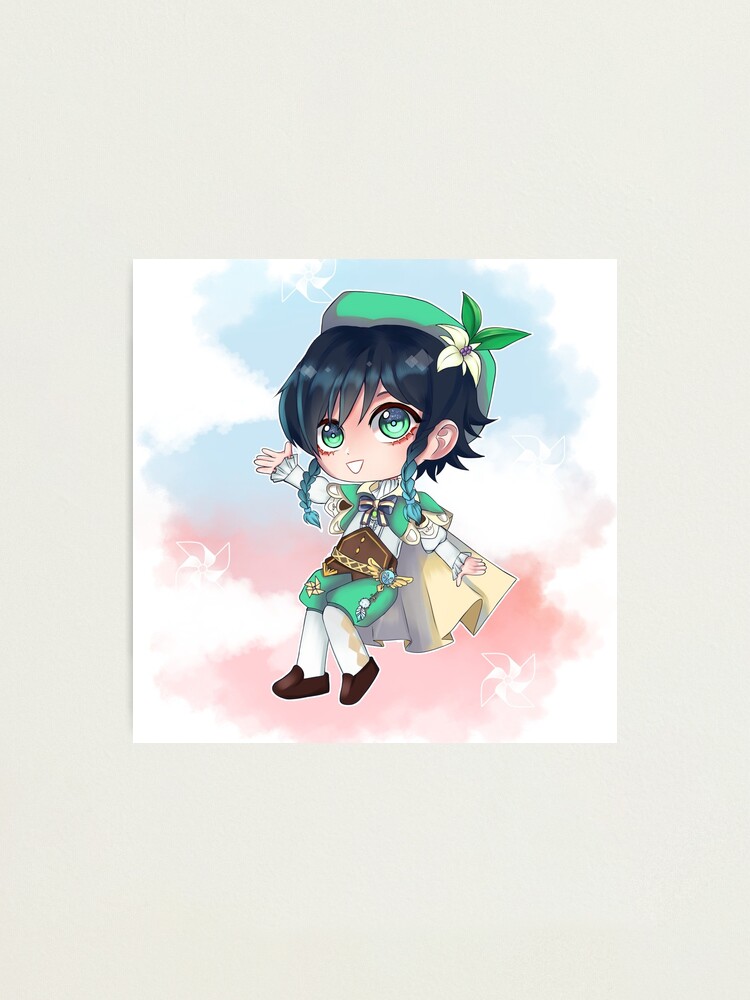 "Venti Chibi Genshin Impact " Photographic Print by anyitsme | Redbubble