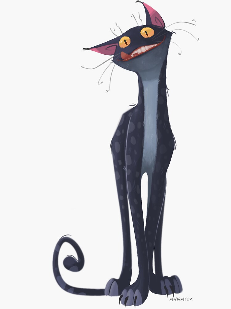 "Inadequate cat" Sticker for Sale by aveartz | Redbubble