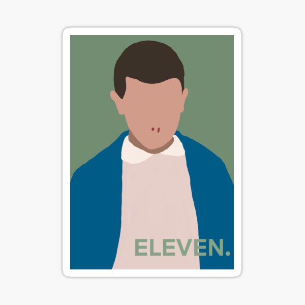 "ELEVEN." Sticker for Sale by ShadesOfFemme | Redbubble