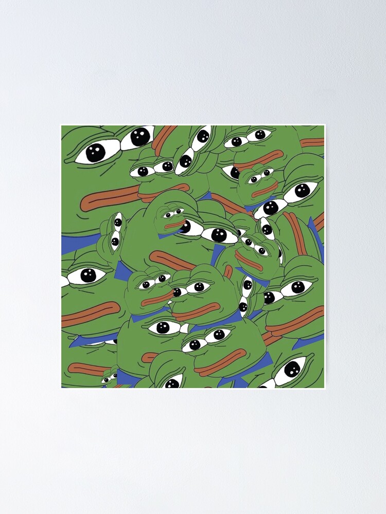"Pepe Collage" Poster for Sale by prettyrad | Redbubble