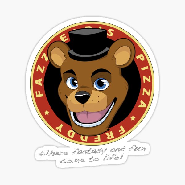 "FREDDY logo cartoon" Sticker by NanaSharkWolf | Redbubble