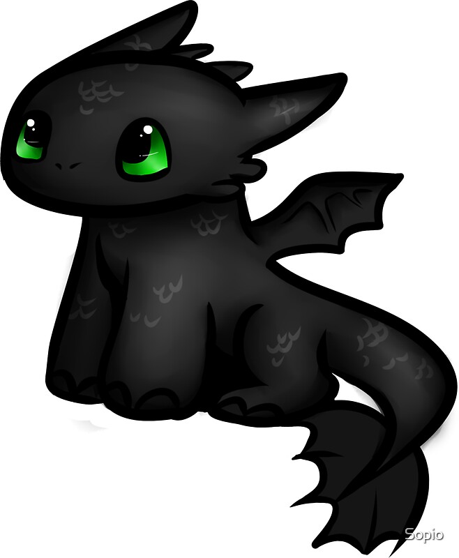"Toothless Chibi" Stickers by Sopio | Redbubble