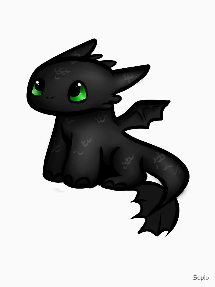 "Toothless Chibi" T-shirt by Sopio | Redbubble
