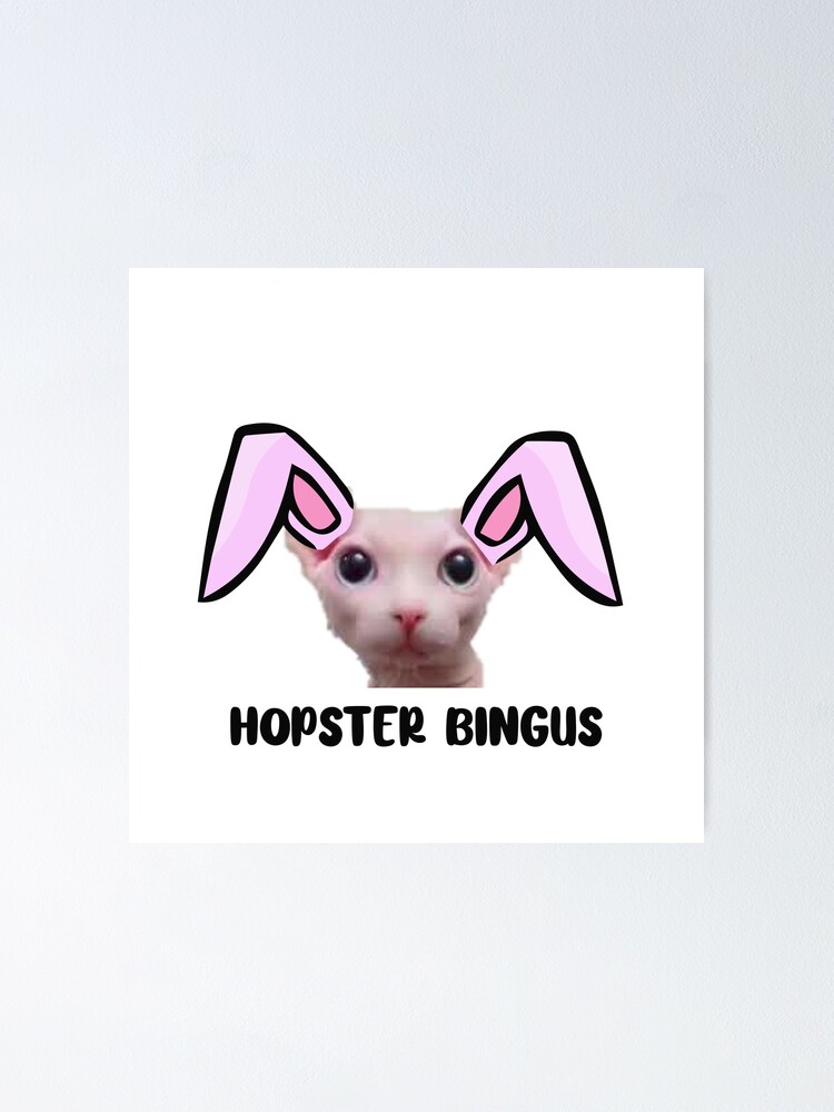 "bingus cat - easter - bunny ears" Poster for Sale by Ashi17 | Redbubble