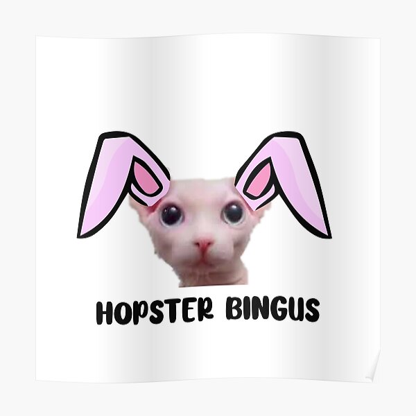 "bingus cat - easter - bunny ears" Poster for Sale by Ashi17 | Redbubble