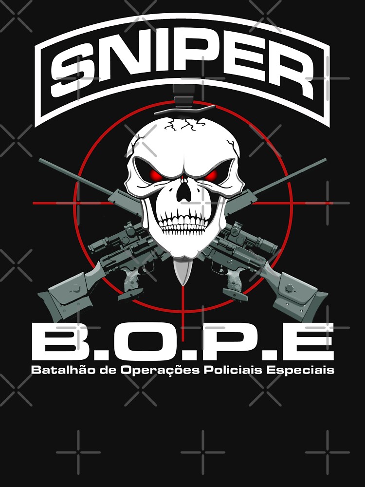 "BOPE BRAZIL SPECIAL FORCES SWAT SNIPER " T-shirt by Realmendesign ...
