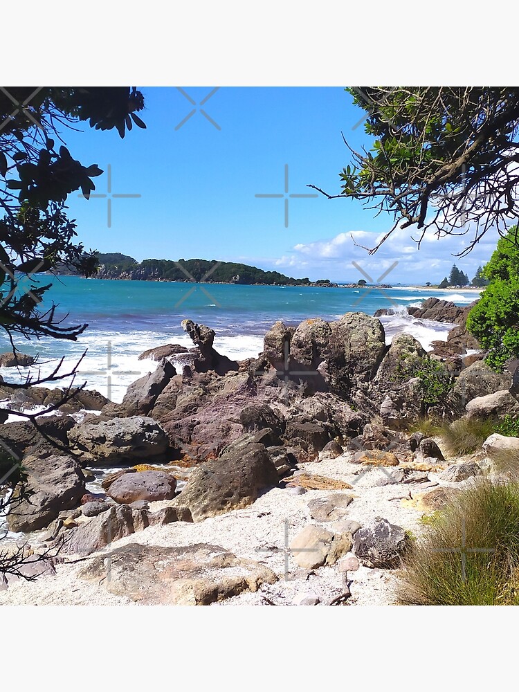 "A Dragon Rock to protect Mauao - Mount Maunganui - New Zealand" Poster ...