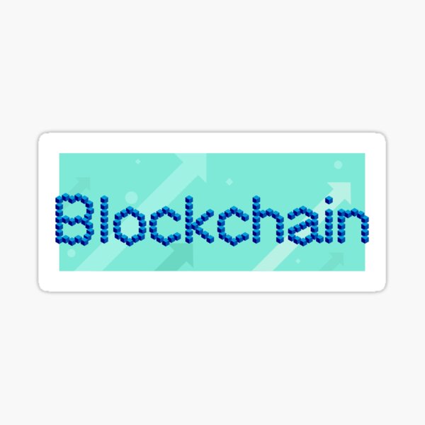 "blockchain technology" Sticker for Sale by Mustafaakman | Redbubble