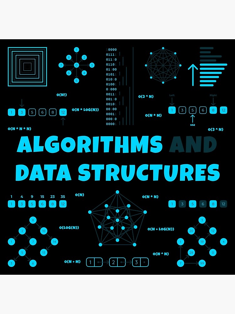 Lámina fotográfica «Algoritmos y estructuras de datos» de Mechashadow ...