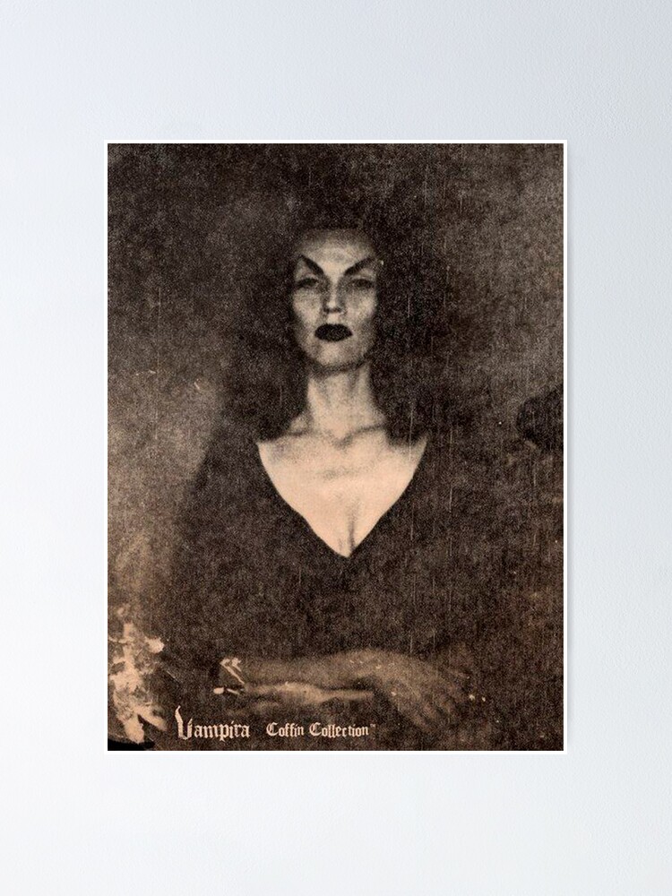 "Vampira portrait " Poster for Sale by NarimanArt | Redbubble