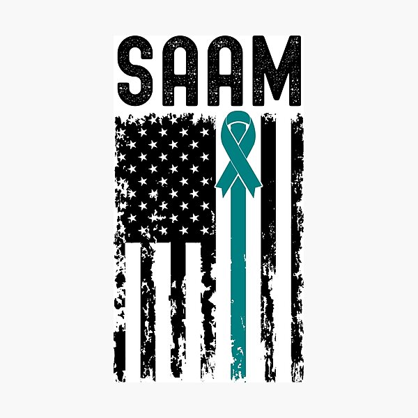 "SAAM Sexual Assault Awareness Month Ribbon" Photographic Print by ...