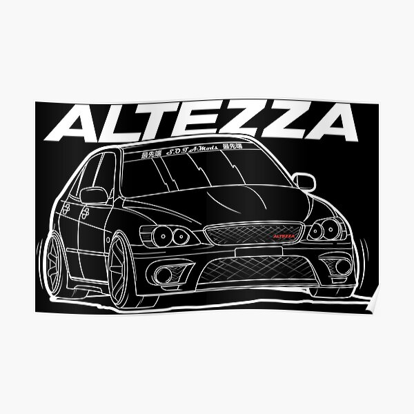 "Altezza RS200 Z-Edition Silhouette - Light Logo" Poster for Sale by ...