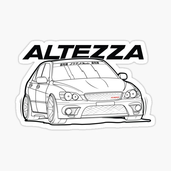 Pegatina «Silueta de Altezza RS200 Z-Edition - Logotipo ligero» de SOTA ...