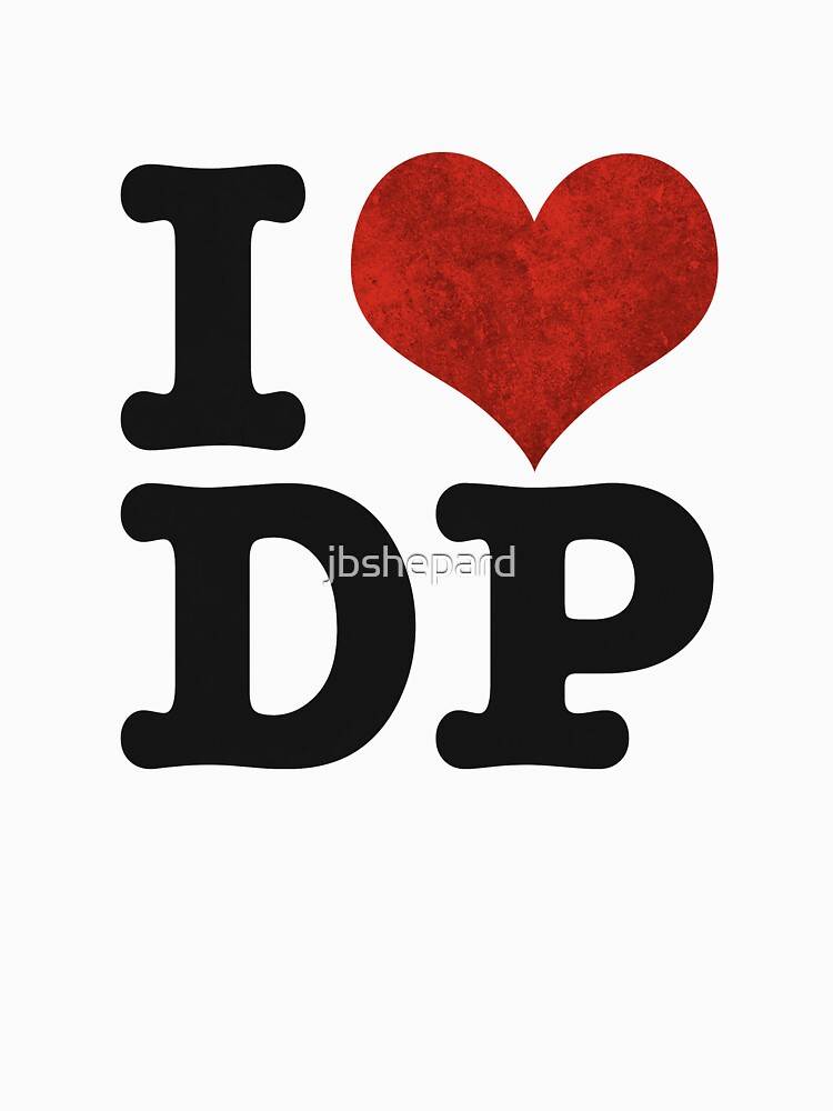 "I heart DP on white" T-shirt for Sale by jbshepard | Redbubble | dr ...
