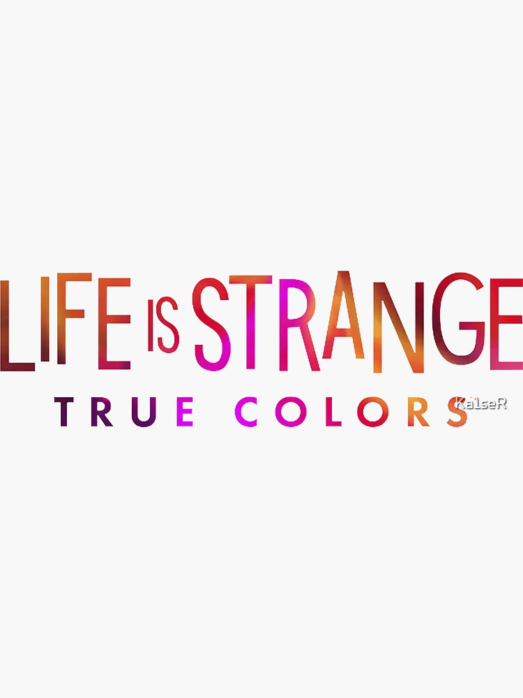 "Life is Strange: True Colors Text Logo" Sticker for Sale by Ka1seR ...