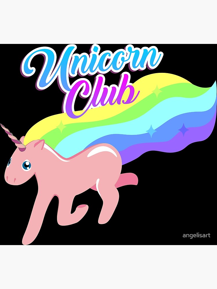 "Unicorn club." Poster by angelisart | Redbubble