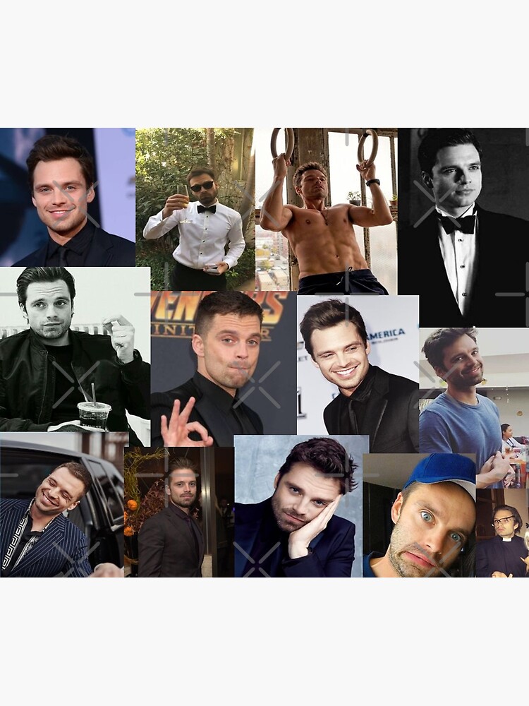 "Sebastian Stan pic collage" Poster by Mysticks04 | Redbubble