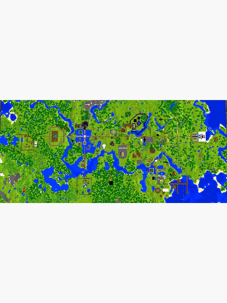 "DREAM SMP MAP" Sticker by moafiction | Redbubble