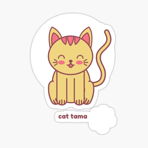 " cat tama" Sticker for Sale by Anibar1one | Redbubble