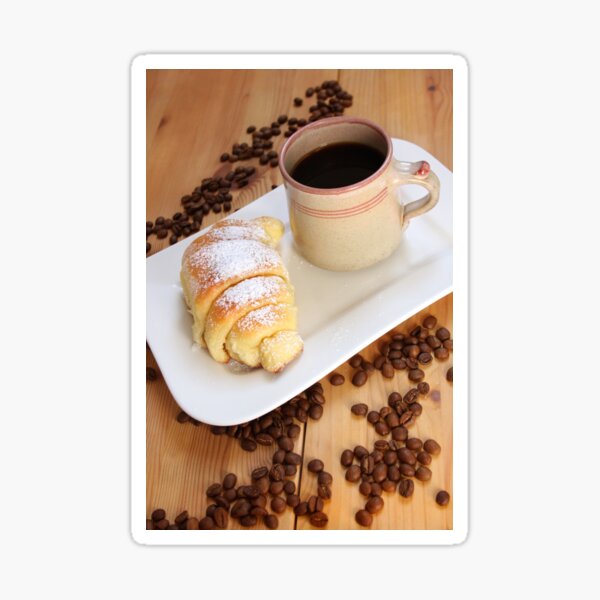 "Coffee And Cornetto" Sticker for Sale by SmoothBreeze7 | Redbubble