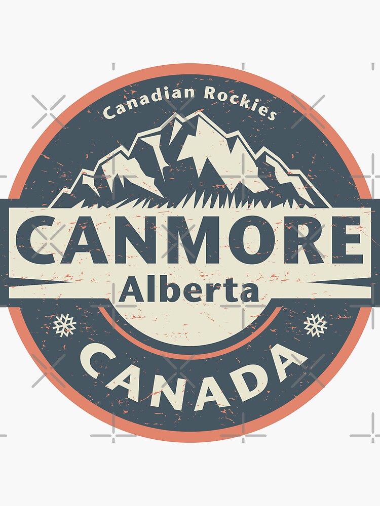 "Canmore, Alberta, Canada" Sticker by studio838 | Redbubble