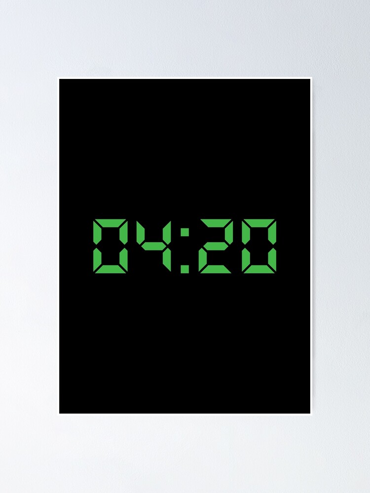 "420 Alarm Clock Funny Weed Smoker" Poster for Sale by OldDannyBrown ...