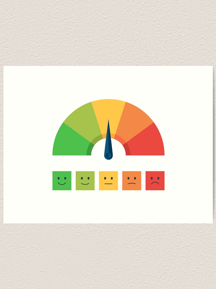 "Mood checker meter happy face angry worried bored sad negative ...