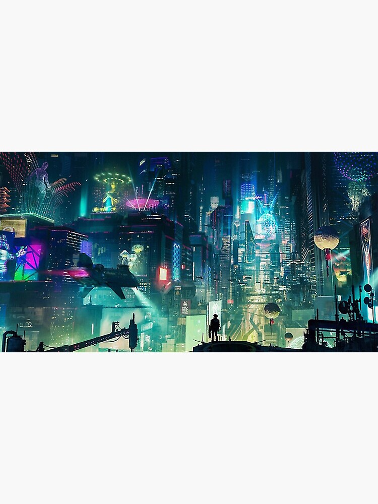 "Blade Runner, Cyberpunk Neon City Tokyo" Sticker for Sale by vanbery ...