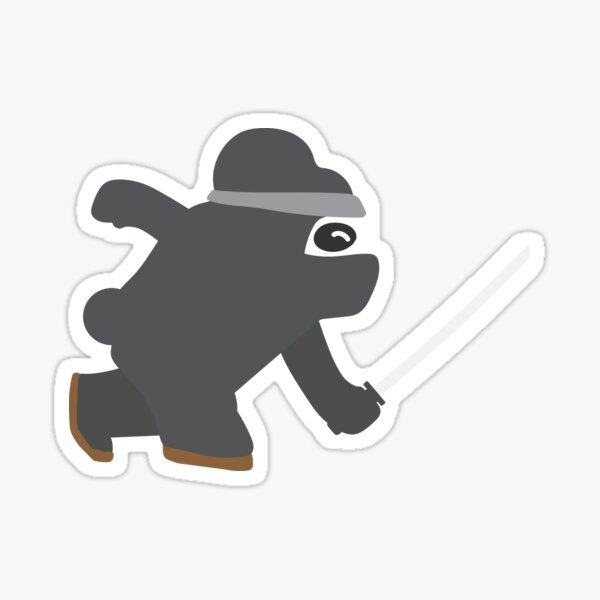 "Ninja Panda Ninpo Shinobi Shadow Warrior" Sticker for Sale by Mrkram ...