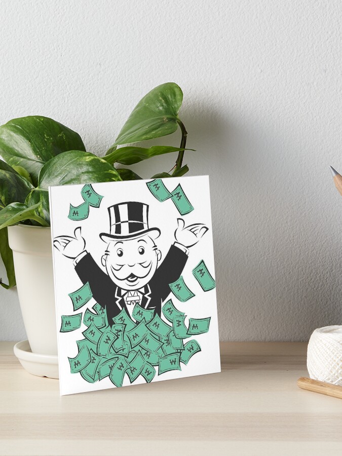 "MONOPOLY MAN MONEY" Art Board Print for Sale by DleVerified | Redbubble