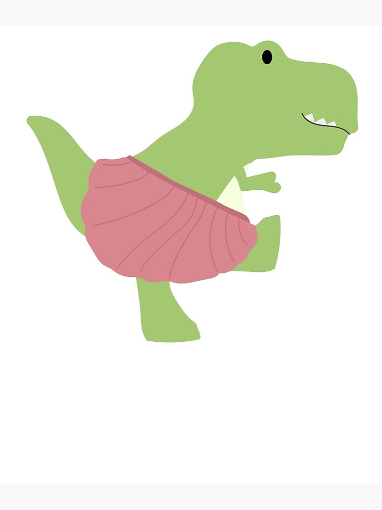 "Ballerina Dinosaur Trex Ballet Dancer Tutu" Poster for Sale by Mrkram ...