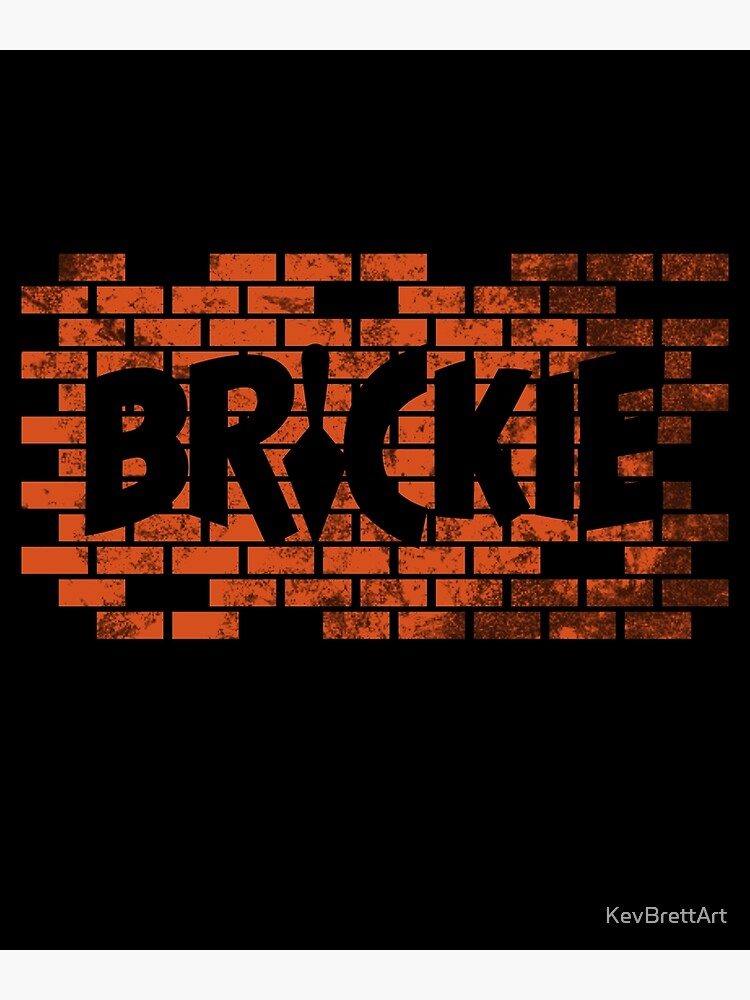 "Brickie Trowel Bricklayer Construction Vintage Retro " Poster by ...