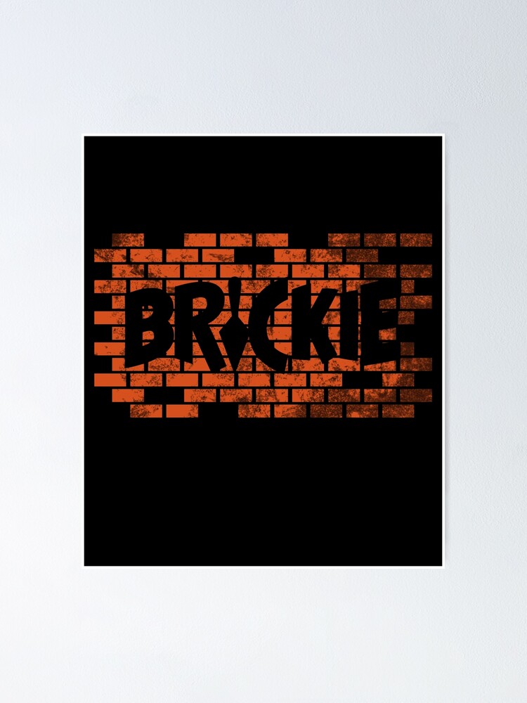 "Brickie Trowel Bricklayer Construction Vintage Retro " Poster by ...