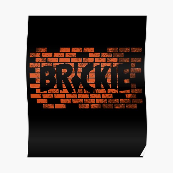 "Brickie Trowel Bricklayer Construction Vintage Retro " Poster by ...