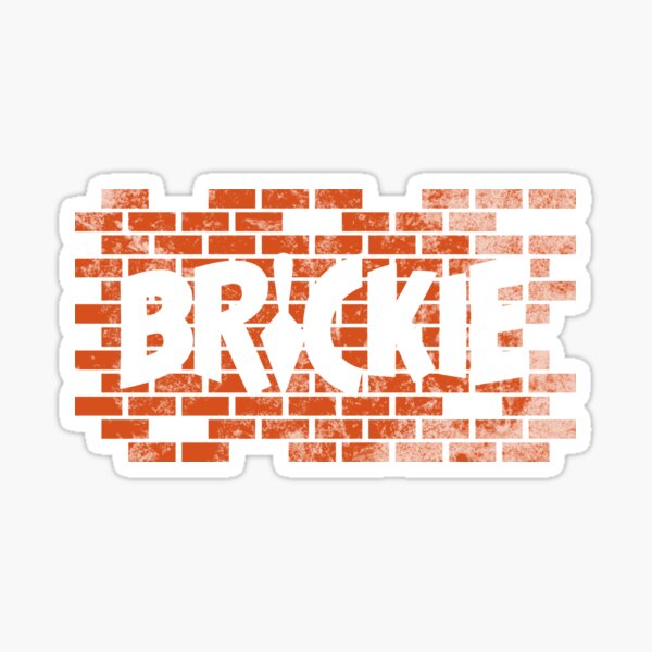 Pegatina «Brickie Paleta Albañil Construcción Vintage Retro» de ...