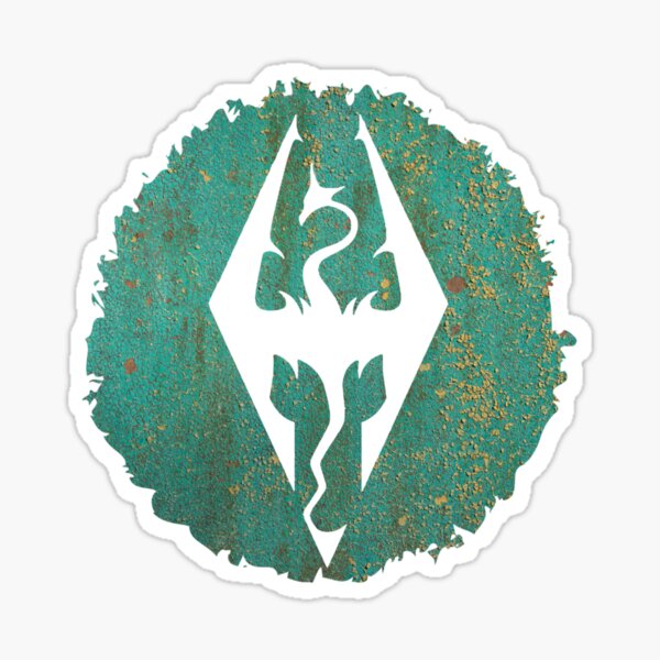 "TES Skyrim" Sticker for Sale by Cursedfate | Redbubble