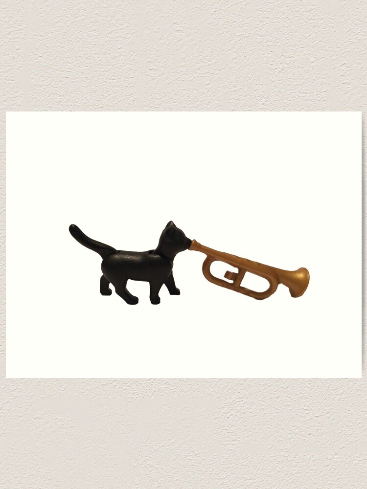 "Cat Trumpet logo 2 For YouTuber Cat trumpet music" Art Print by Tsuki ...