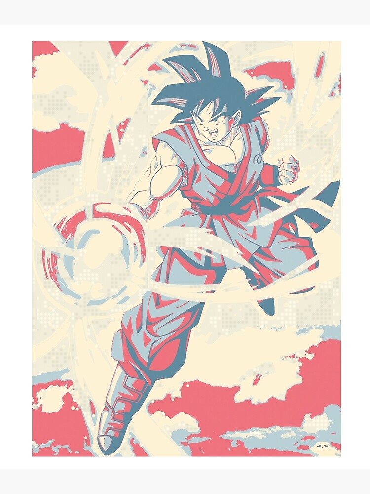 "Son Goku Super Saiyan Poster Dragon Ball Goku Hop Poster" Poster by ...