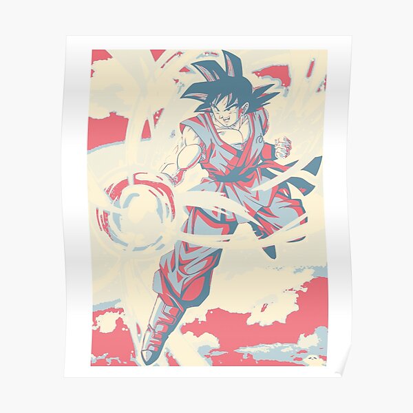 "Son Goku Super Saiyan Poster Dragon Ball Goku Hop Poster" Poster by ...
