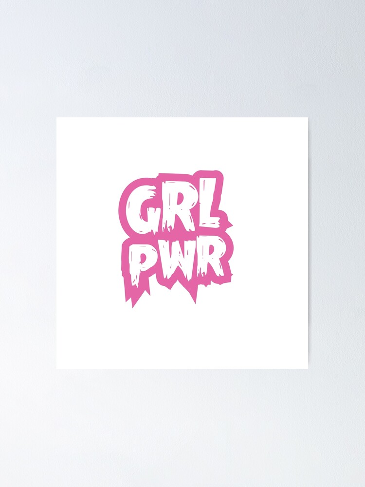 "Grl Pwr Sticker" Poster by guri386 | Redbubble