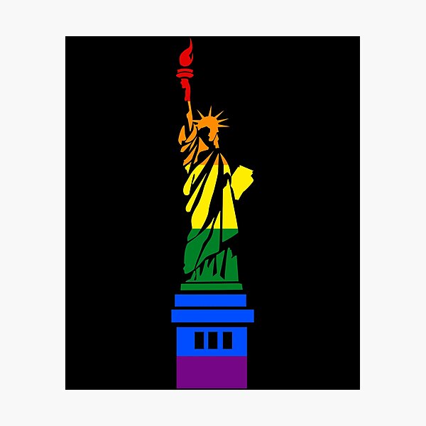 "LGBT Statue Of Liberty Pride Rainbow Liberty For Everybody ...