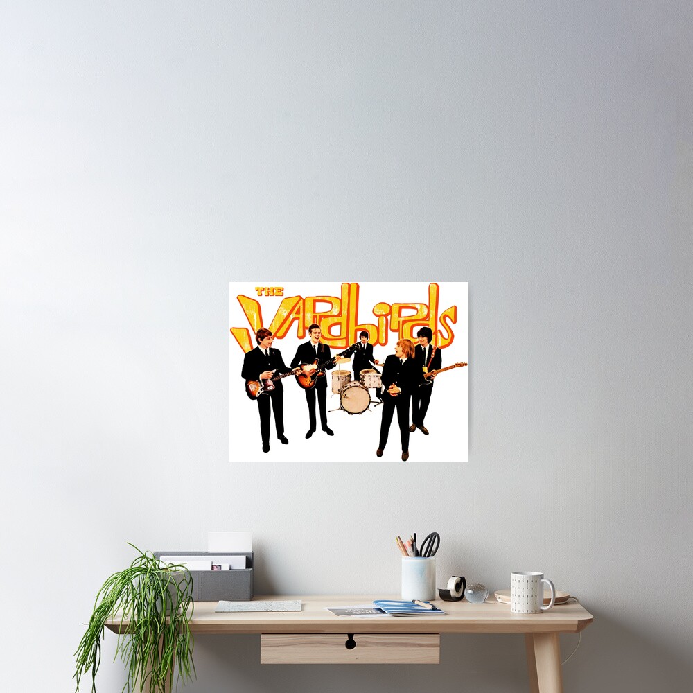 "the yardbirds english rock band distressed retro vintage tshirt design ...