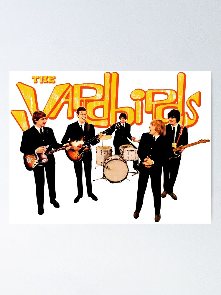 "the yardbirds english rock band distressed retro vintage tshirt design ...