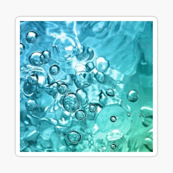 "Water bubbles" Sticker for Sale by Kukkii | Redbubble