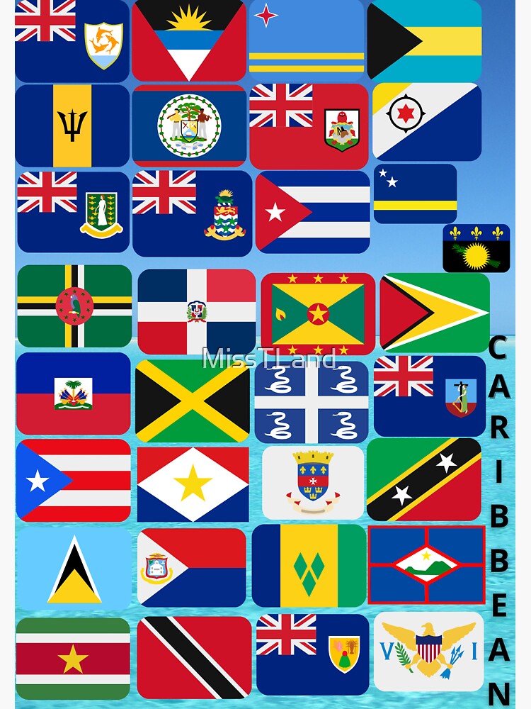 "Caribbean" Sticker for Sale by MissTLand | Redbubble