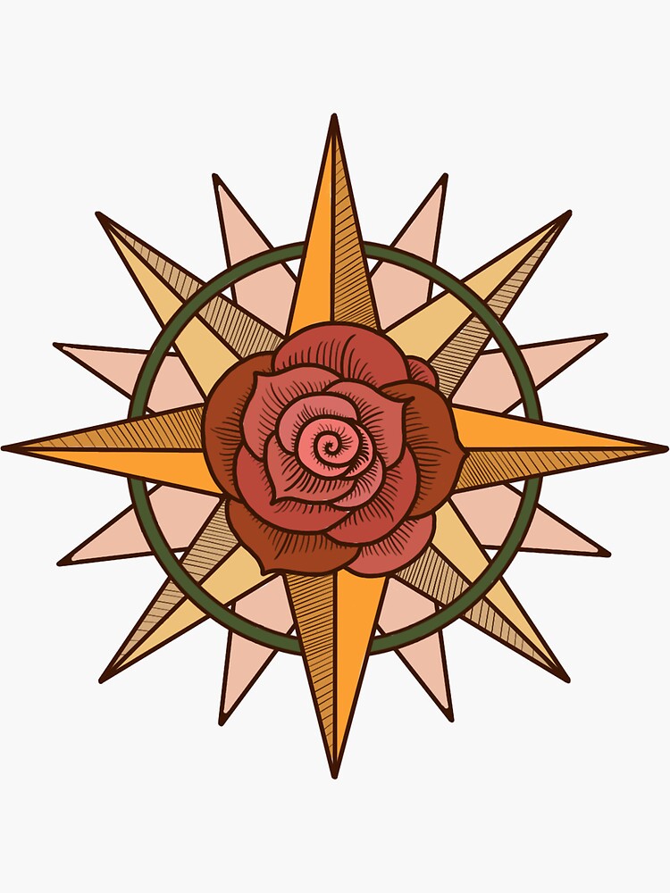 "Windrose" Sticker for Sale by windrosedesigns | Redbubble