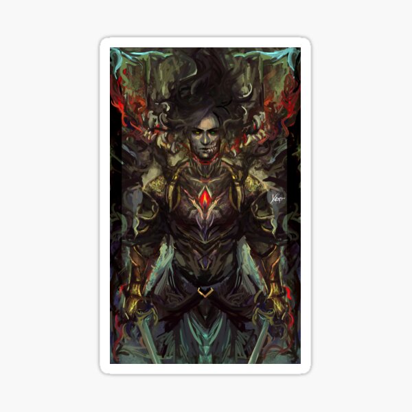 "Deathless Knight" Sticker for Sale by gravitybeams | Redbubble