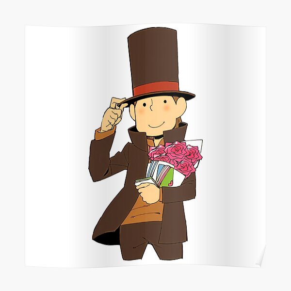 "Romantic Professor Layton " Poster by ShindouArt | Redbubble