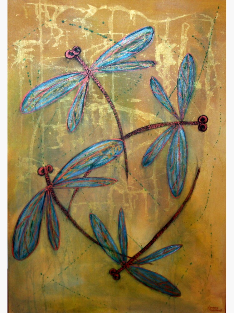 "Dragonfly Haze" Sticker for Sale by lyndseyart | Redbubble